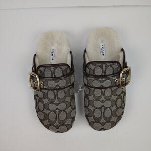 Coach | Shoes | Coach Ashton Clog In Signature Jacquard Oakmaple Color ...